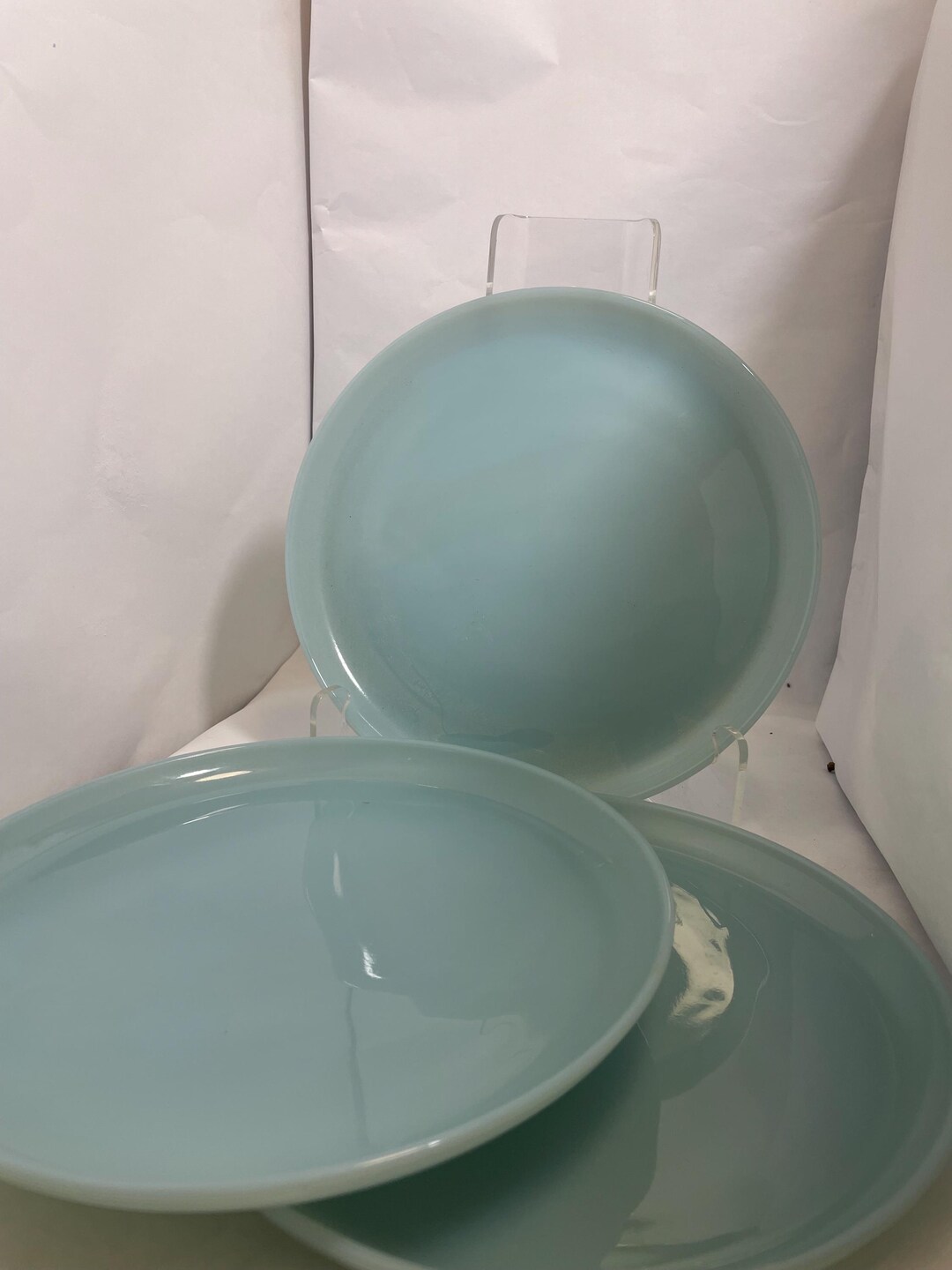 Vintage Fire King Turquoise Salad Plates Set of 3 - Etsy