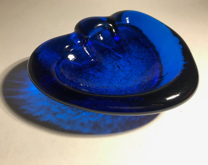 Blenko Glass Cobalt Blue Cat Critter Figurine - Etsy