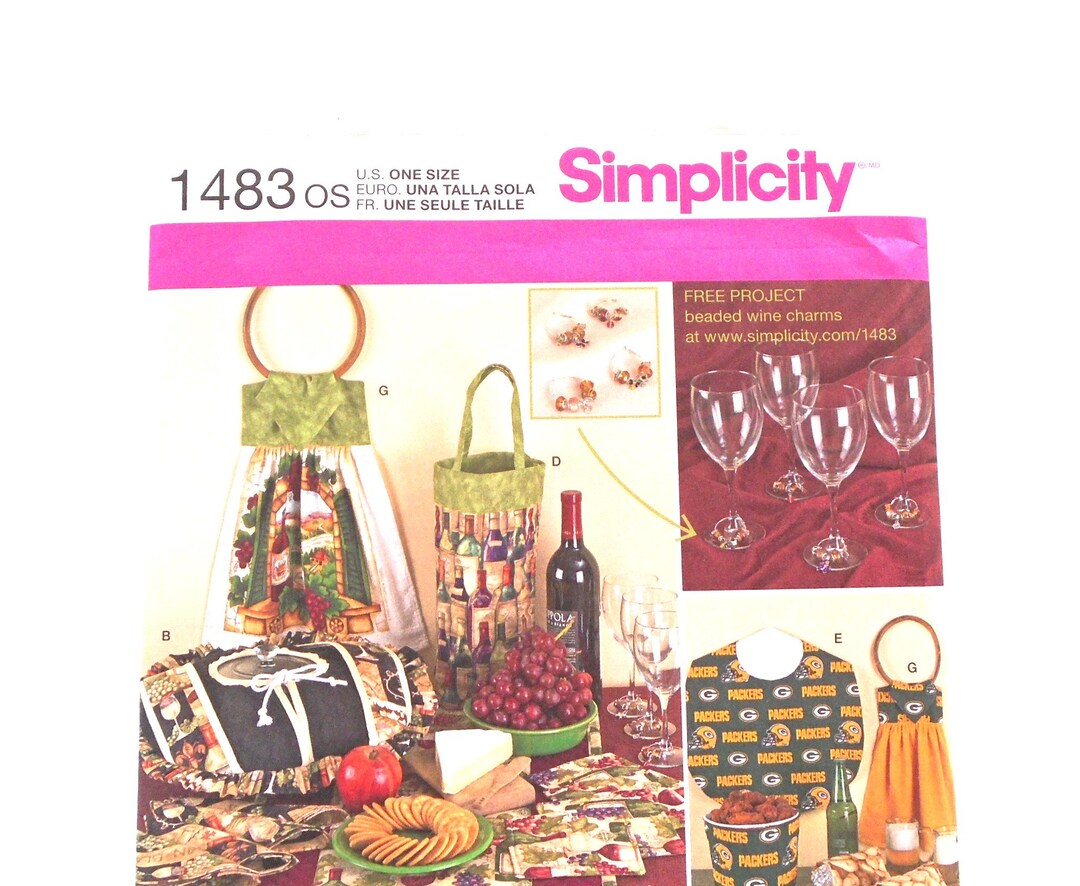 Simplicity 1483, Sewing Pattern for Casserole Covers, Table Runner ...
