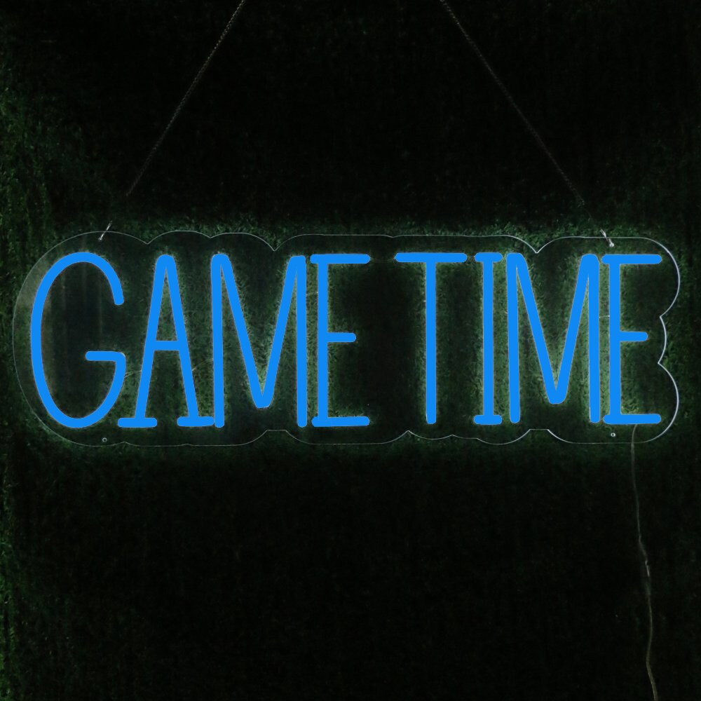 Game Time LED Neon Sign for Wall Decor Party Bar Home - Etsy UK