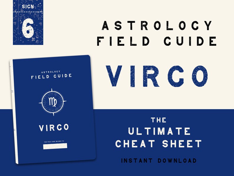 VIRGO Astrology Field Guide | Printable Instant Digital Download ...