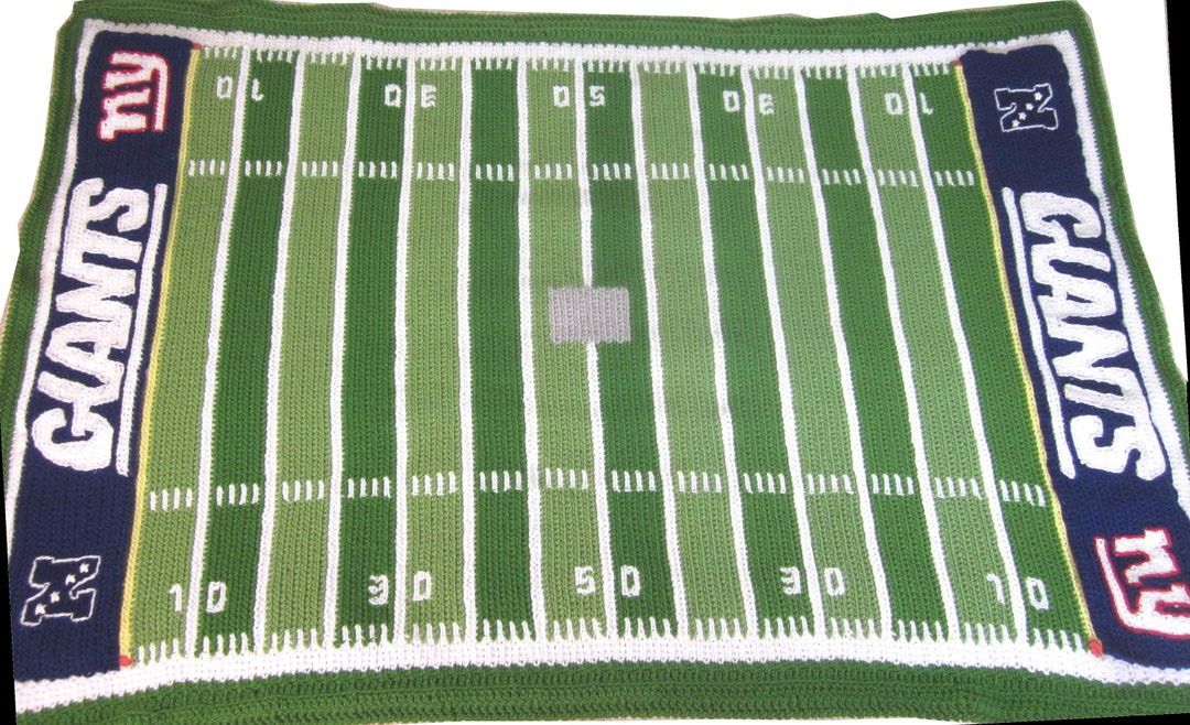 Pattern Chart for Crochet Football Field Afghan Blanket New - Etsy
