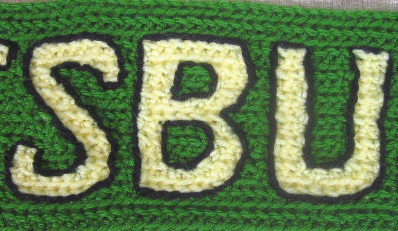 Pattern Chart for Crochet Football Field Afghan Blanket Pittsburgh ...