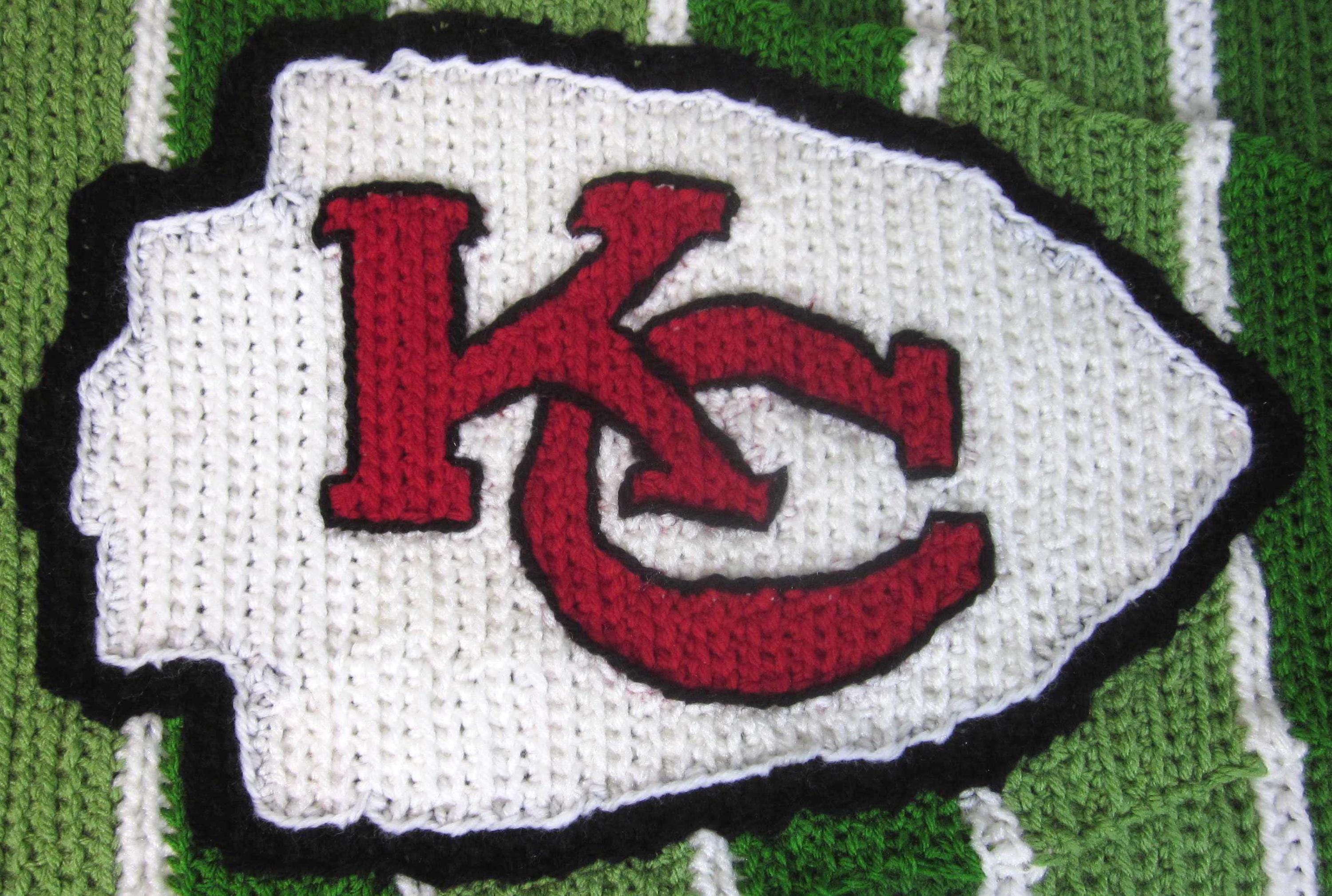 Kansas City Chiefs - Pattern Chart and Directions for Crochet Football ...