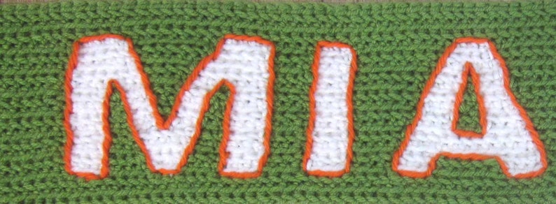 Pattern Chart for Crochet Football Field Afghan Blanket - Miami ...