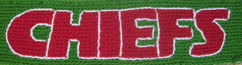Kansas City Chiefs - Pattern Chart and Directions for Crochet Football ...