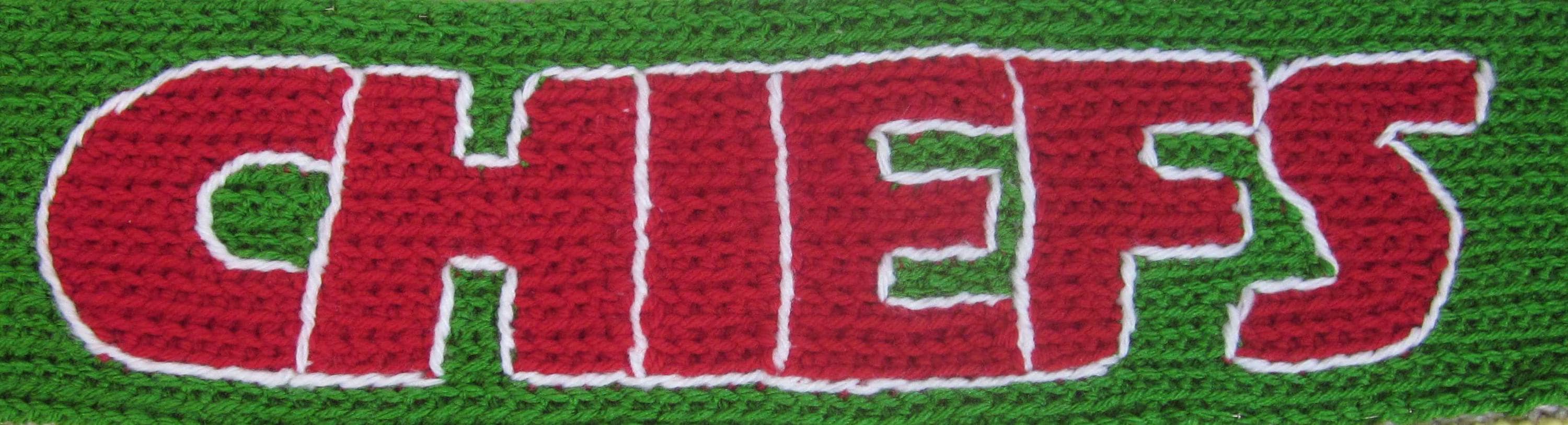 Kansas City Chiefs - Pattern Chart and Directions for Crochet Football ...