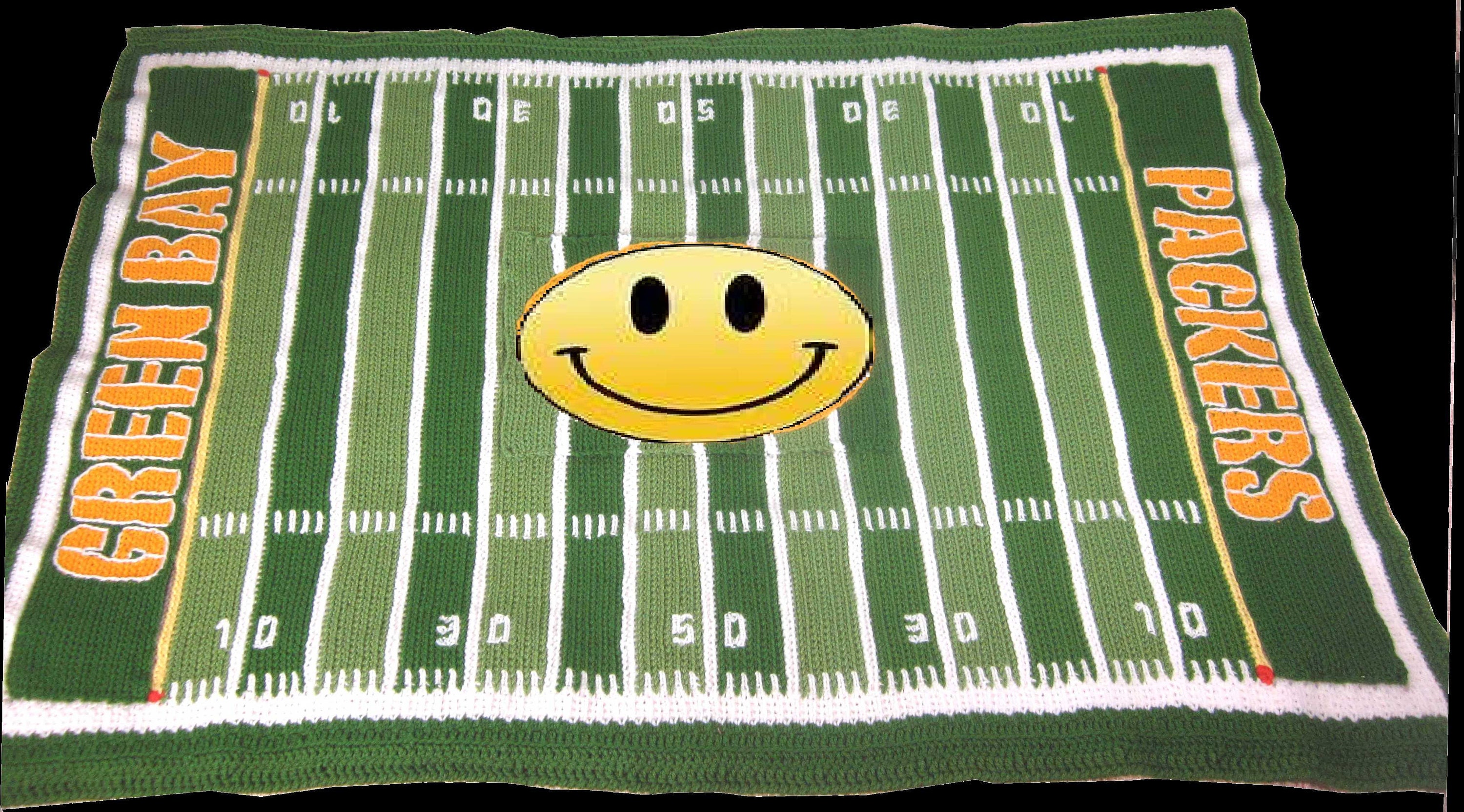 Pattern Chart for Crochet Football Field Afghan Blanket - Etsy Canada