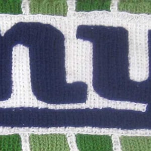 Pattern Chart for Crochet Football Field Afghan Blanket - New York ...