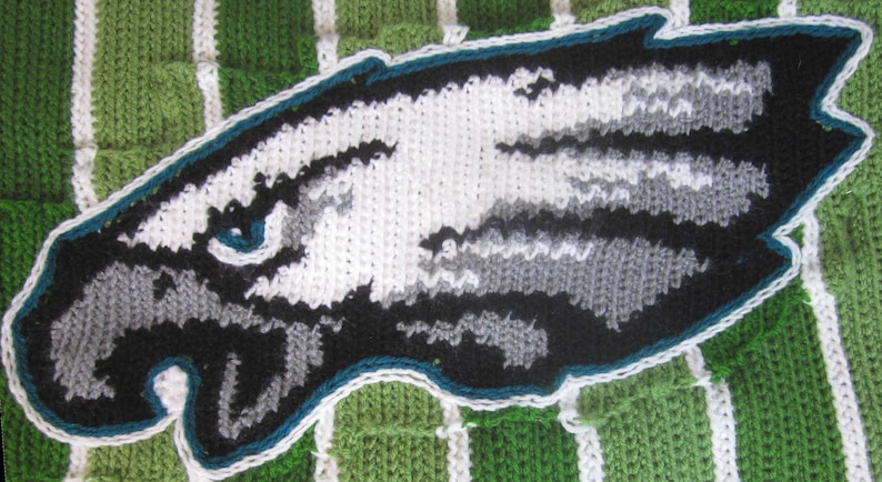 Pattern Chart for Crochet Football Field Afghan Blanket - Philadelphia ...