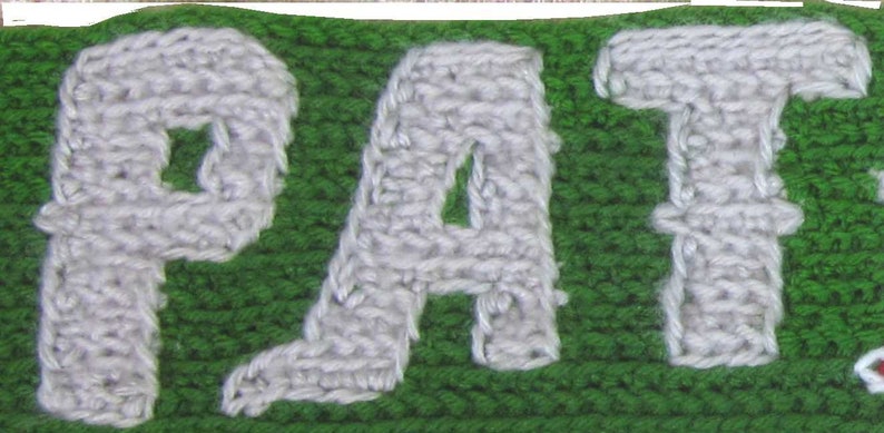 Pattern Chart for Crochet Football Field Afghan Blanket - New England ...