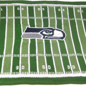 Pattern Chart and Directions for Crochet Football Field Afghan Blanket ...