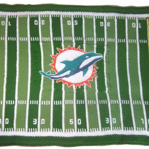 Pattern Chart for Crochet Football Field Afghan Blanket - Miami ...