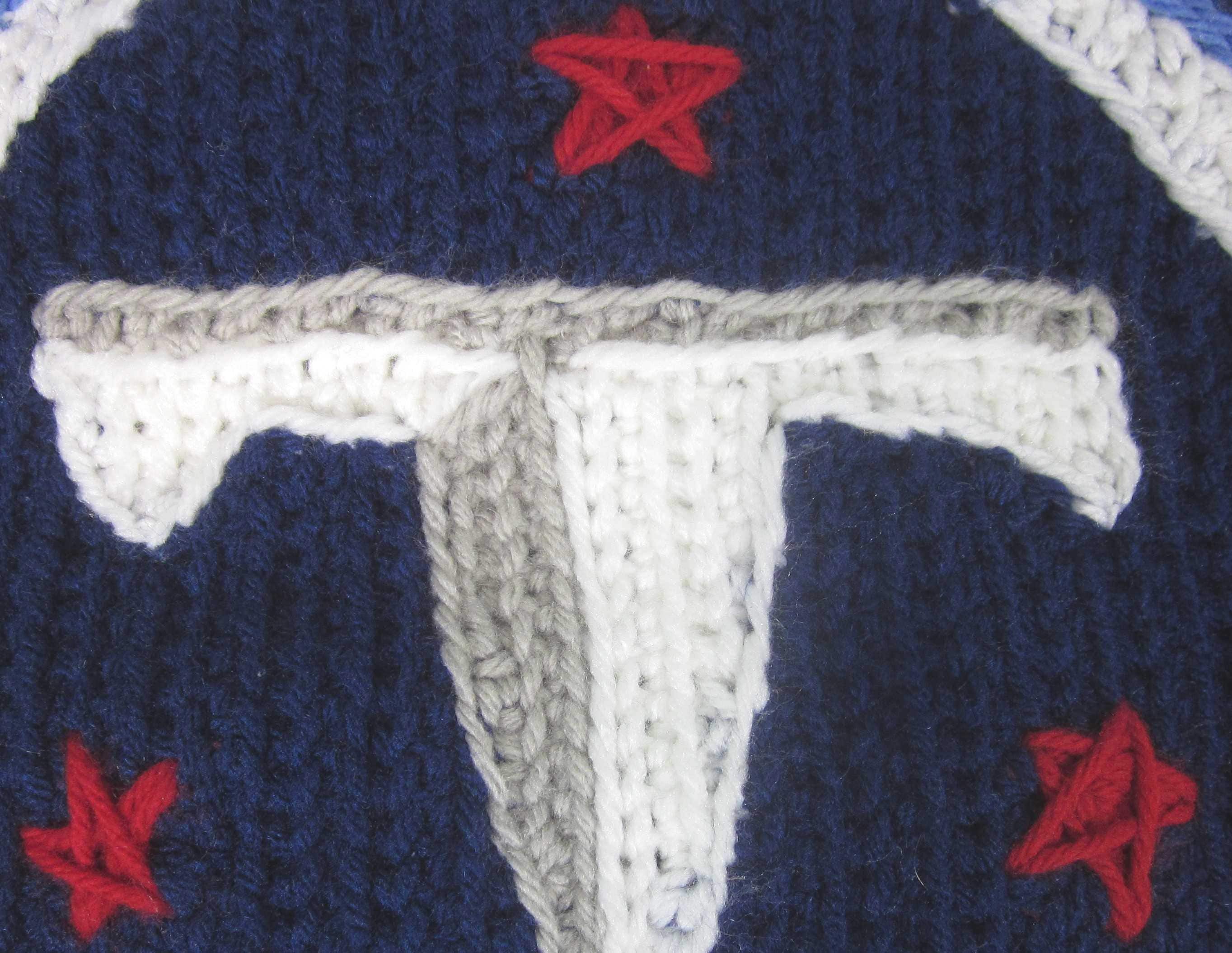 Pattern Chart to Crochet Football Field Afghan Blanket - Tennessee ...