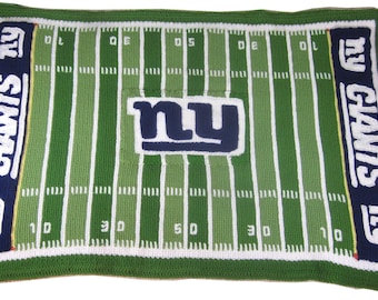 Pattern Chart for Crochet Football Field Afghan Blanket Philadelphia ...