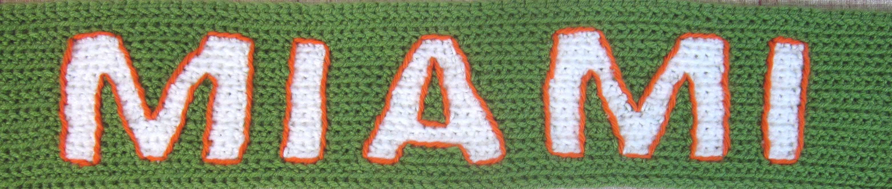 Pattern Chart for Crochet Football Field Afghan Blanket - Miami ...