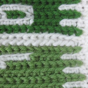 Pattern Chart and Directions for Crochet Football Field Afghan Blanket ...