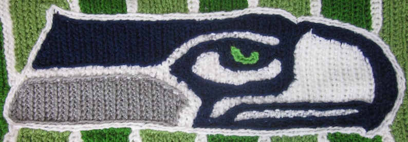 Pattern Chart and Directions for Crochet Football Field Afghan Blanket ...