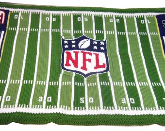 Pattern Chart for Crochet Football Field Afghan Blanket - Etsy