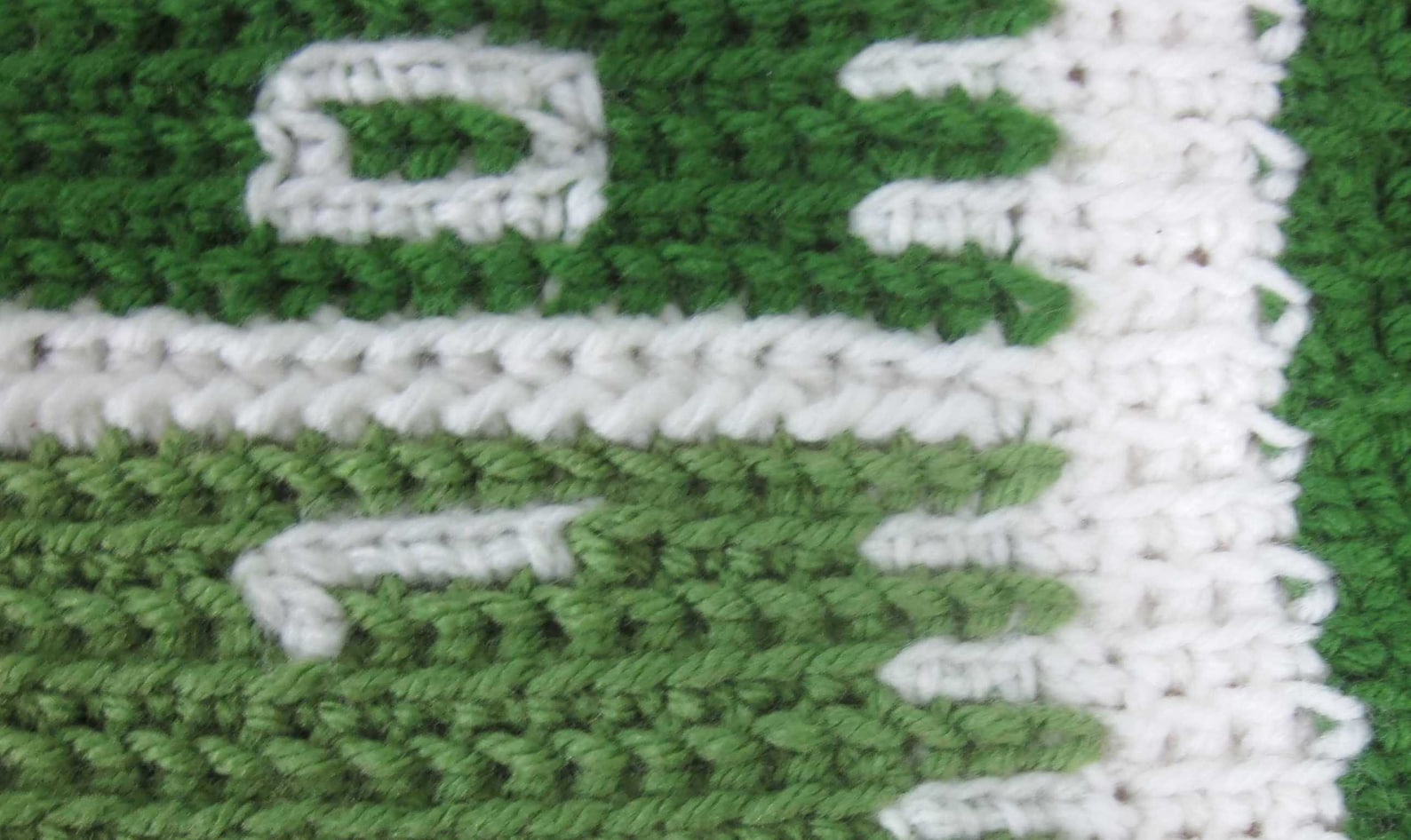 Pattern Chart for Crochet Football Field Afghan Blanket - Green Bay ...