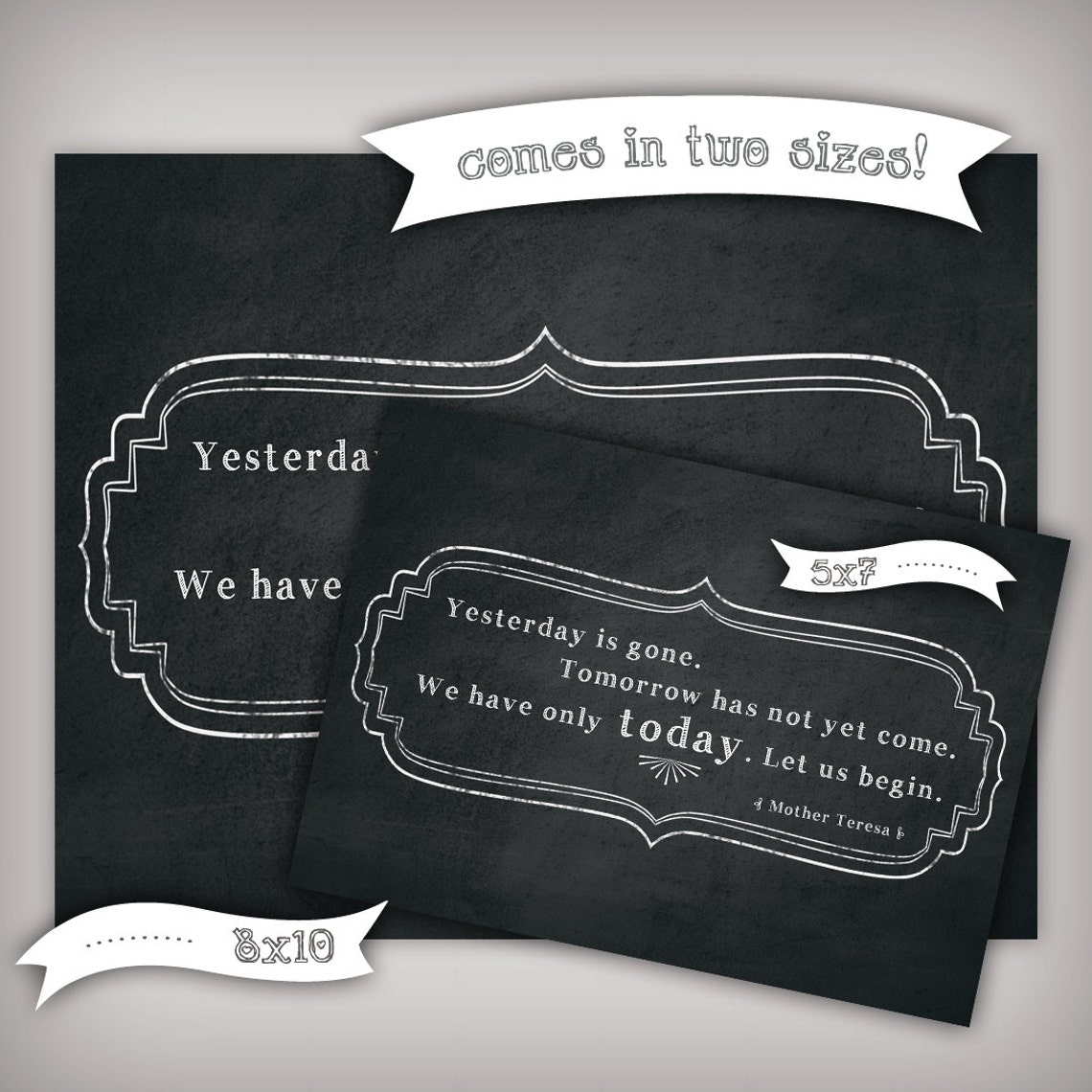 Mother Teresa Quote "we Have Only Today - Let Us Begin" Digital Art ...