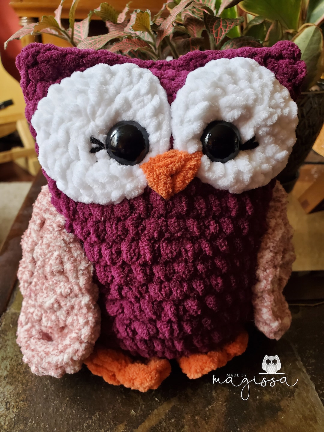 Snuggly Owl Plushie - Handmade Crochet - Emotional Support Owl - Etsy