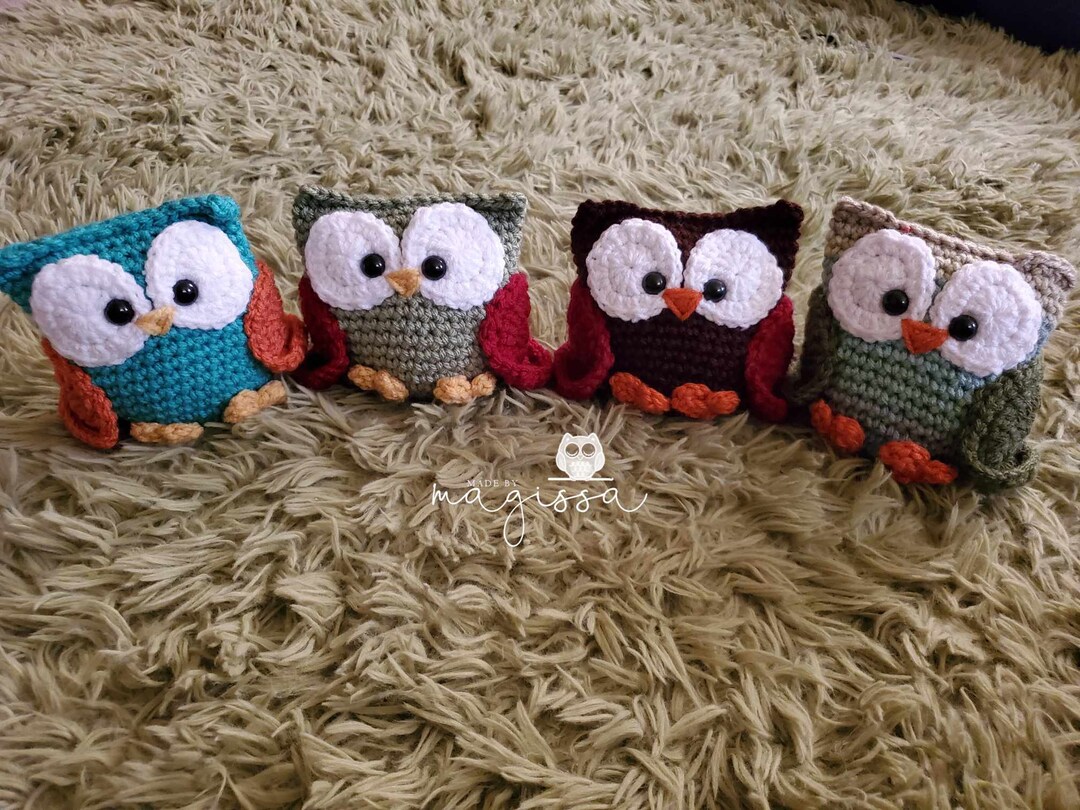 Owl Plushie - Handmade Crochet - Emotional Support Owl - Etsy