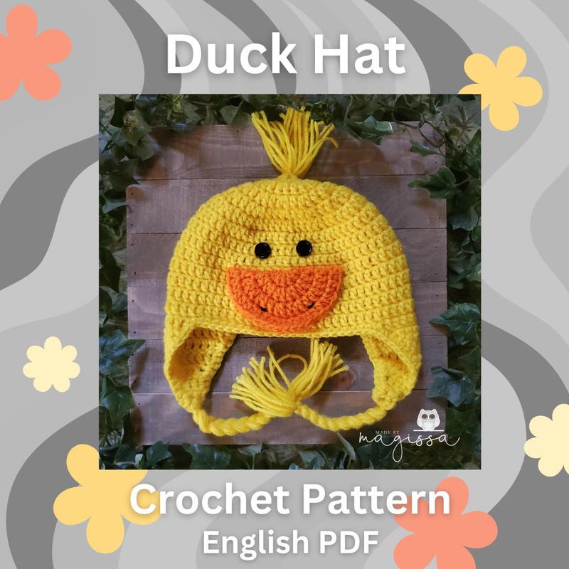 Crochet Duck Hat - Etsy