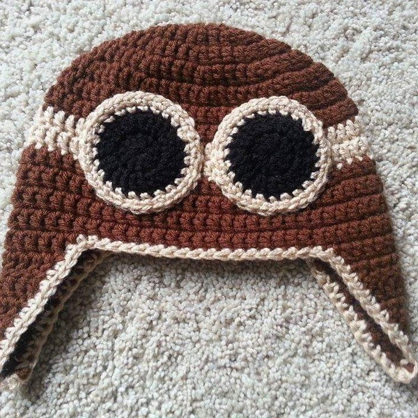 Crochet Aviator Hat - Etsy