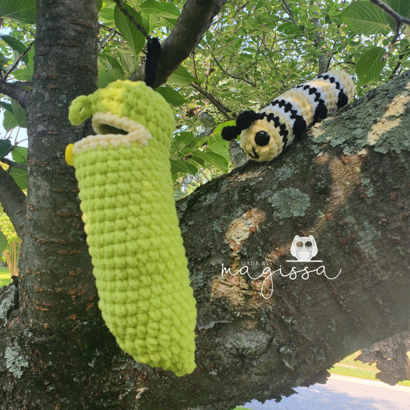 Millie the Monarch Caterpillar & Chrysalis Pattern - Crochet Pattern ...