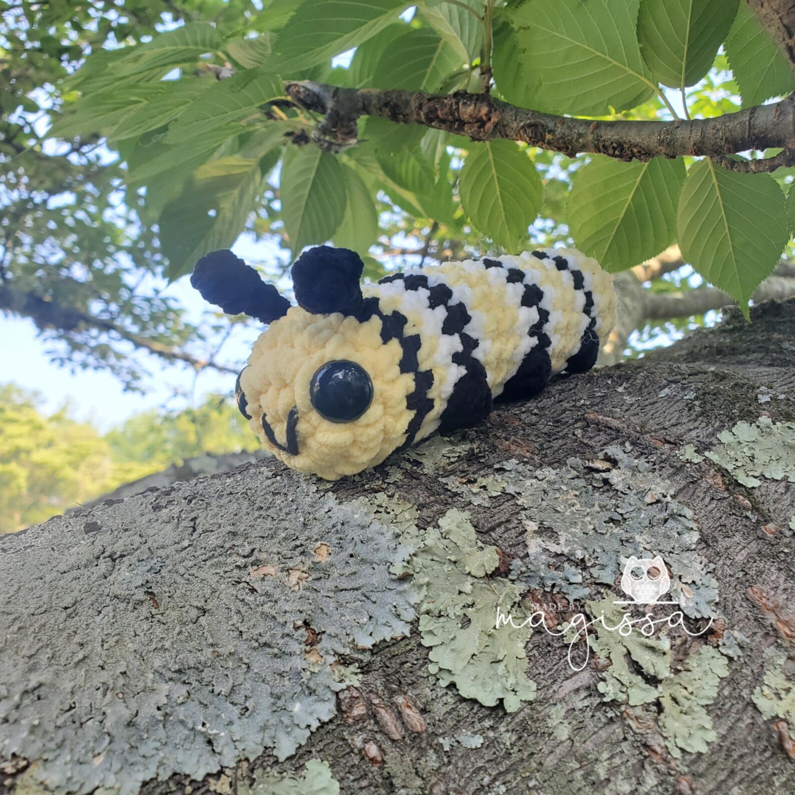 Millie the Monarch Caterpillar & Chrysalis Pattern - Crochet Pattern ...
