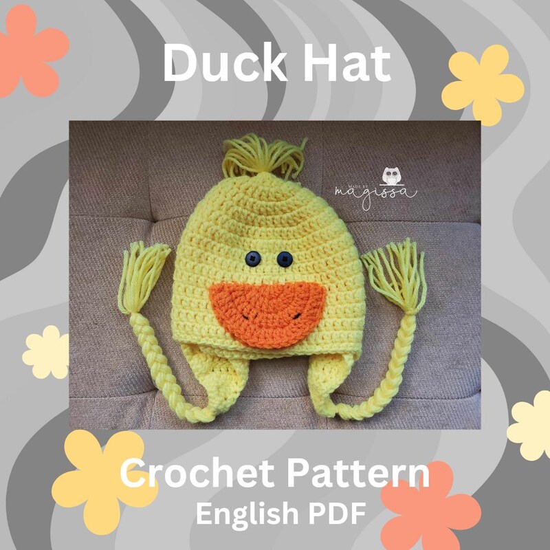 Crochet Duck Hat - Etsy