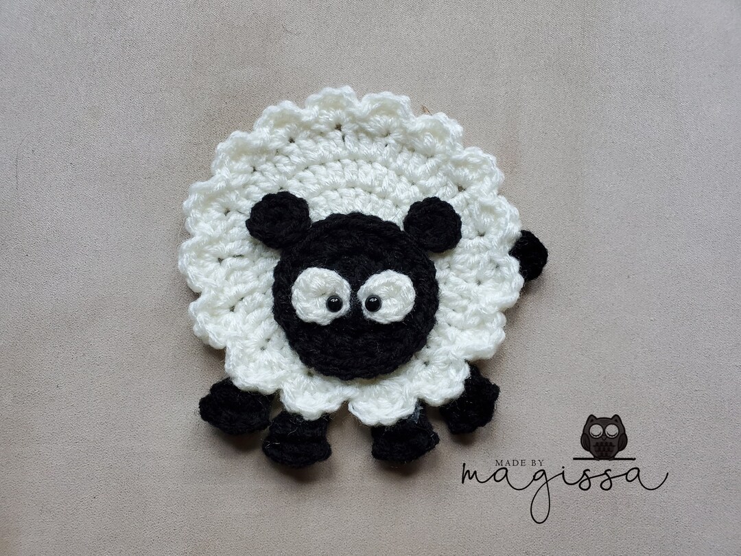 Fluffy Sheep Applique Crochet Pattern Instant PDF Download - Etsy