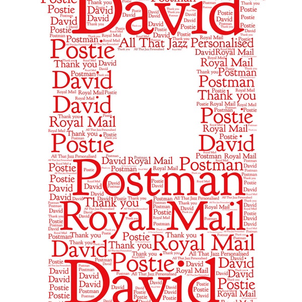 Royal Mail Word Art - Etsy