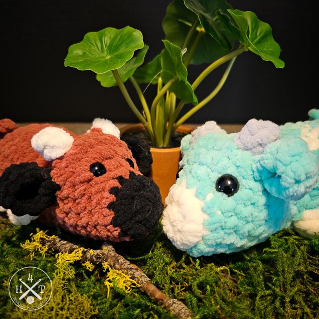 Miniature Crochet Sleepy Cows - Etsy