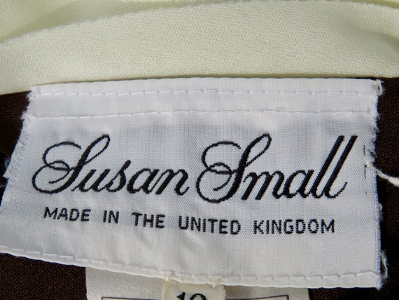 Vintage 1970s Susan Small Brown and Cream Colour Bloc… - Gem