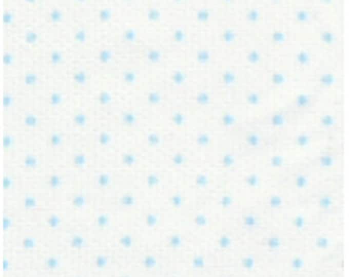 Small Blue Dots on White Fabric - Fabric by the Yard - FBY - Fabric ...