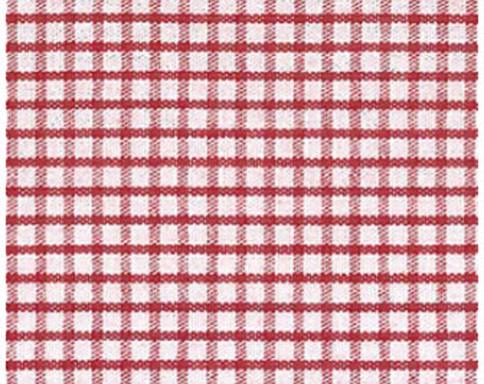Berry Red Windowpane Check Fabric Fabric by the Yard FBY Fabric Finders ...