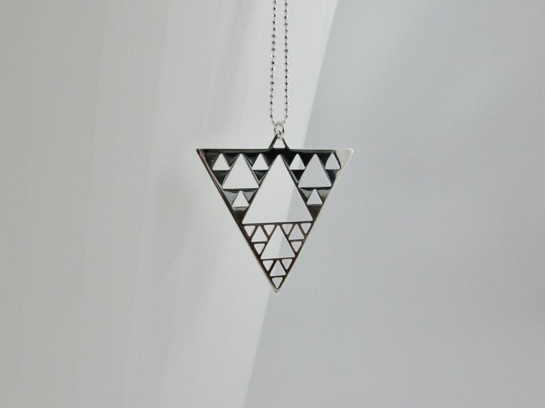 Sierpinski Triangle Math Necklace Science Fractal - Etsy