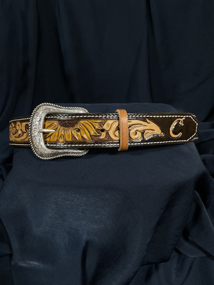 Sunflower and Scroll Belt Pattern- 1.5" With *free Helpful Tips Page ...