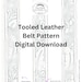 Feather Belt Pattern- 1.5" Belt With *free Tips* - Etsy