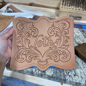 Scroll and Flower Bouquet Wrap Leather Tooling Pattern - Etsy