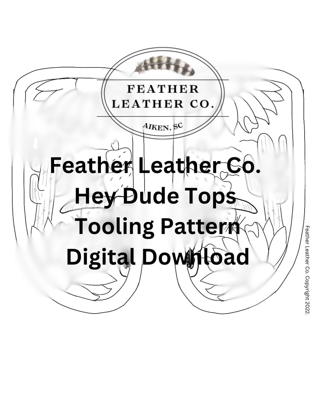 Western Design Hey Dude Leather Tooling Pattern - Etsy