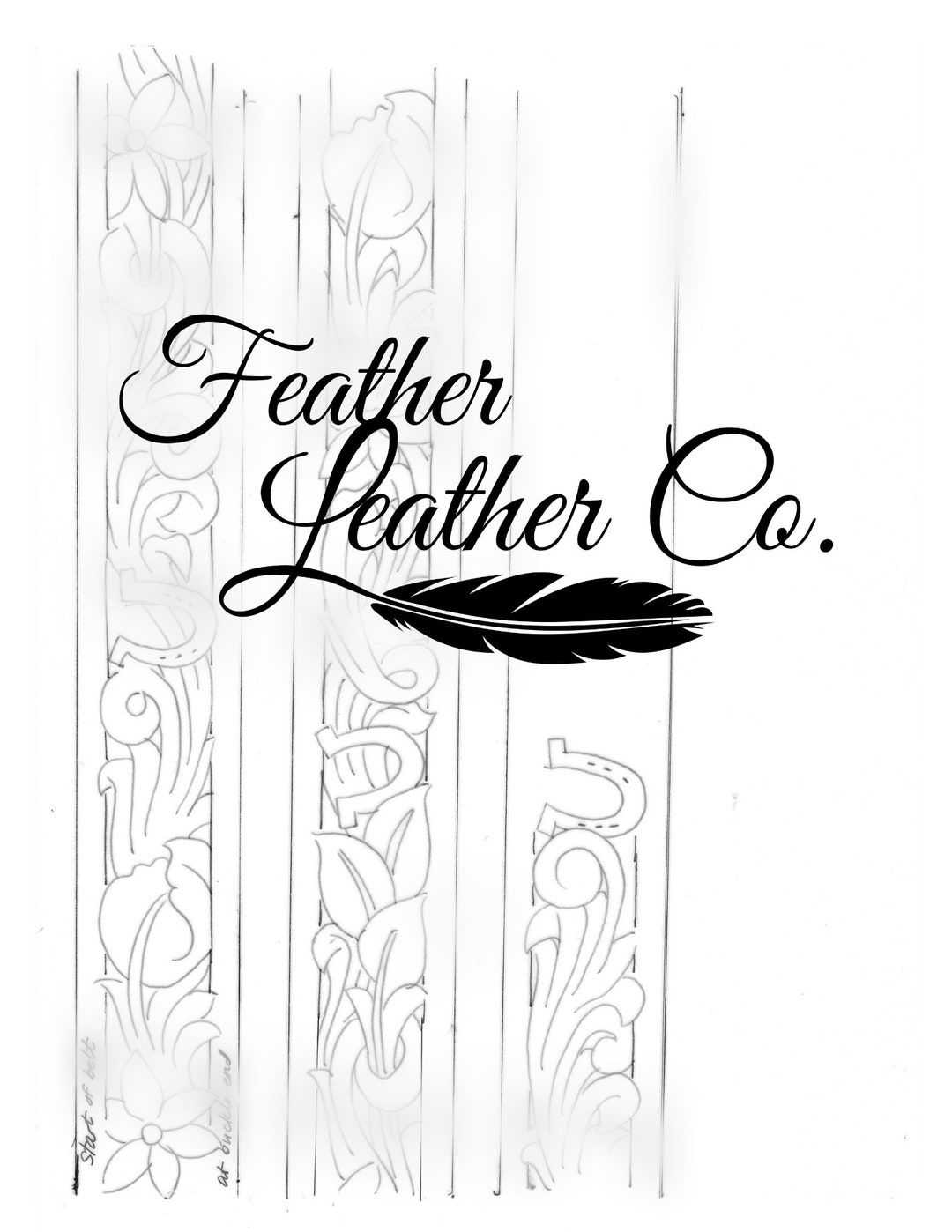 Horseshoe Flower and Scroll Belt Pattern- 1.5" With *free Helpful Tips ...