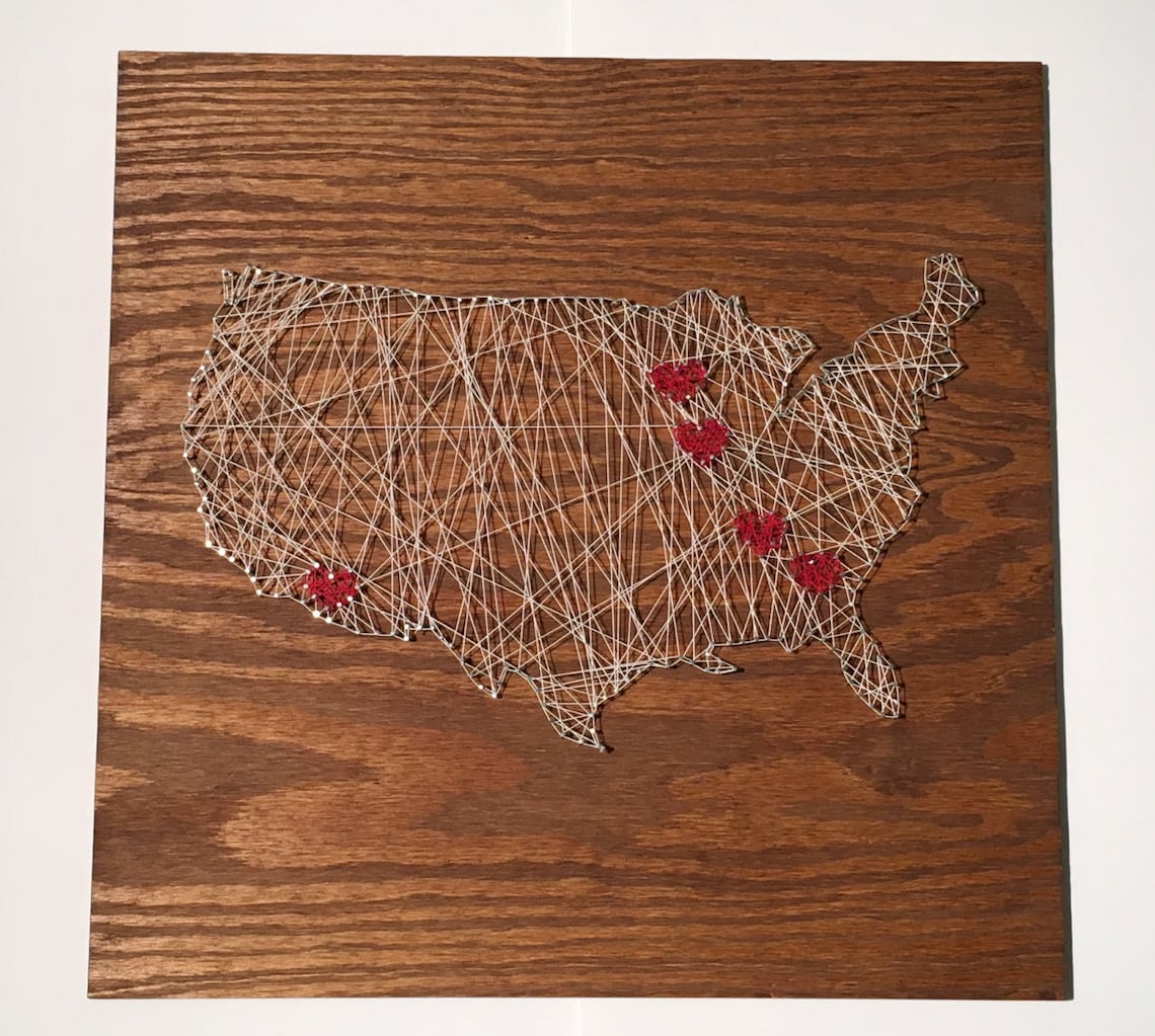 Custom USA String Art - Etsy