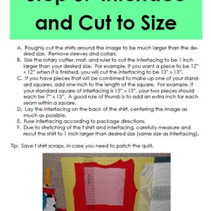 Easy T Shirt Quilt Tutorial - Etsy