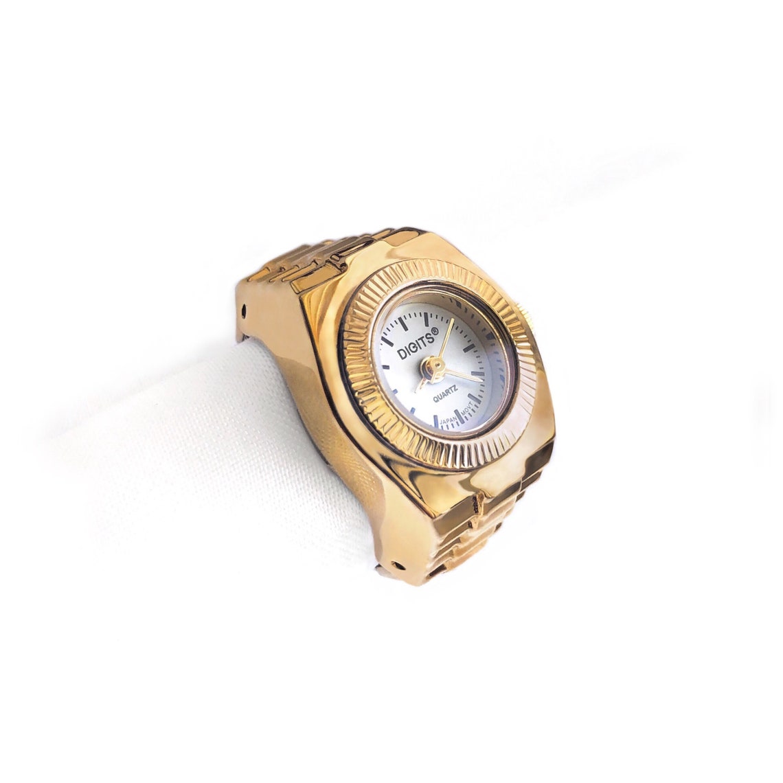 Stellar Gold Ring Watch With Round Dial - Etsy
