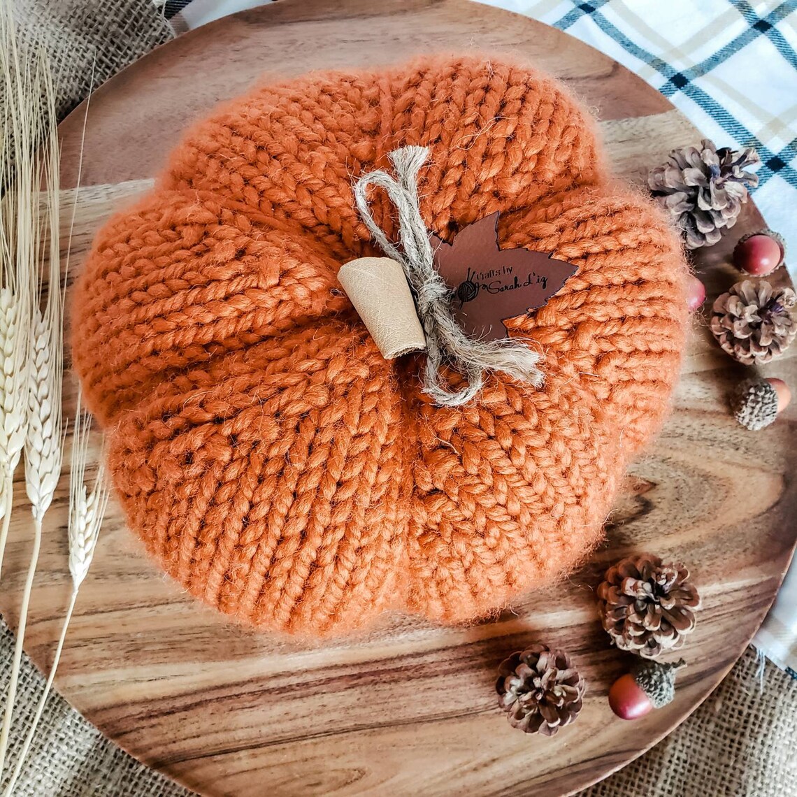 Knit Pumpkins Pumpkin Decoration Thanksgiving Decorations - Etsy