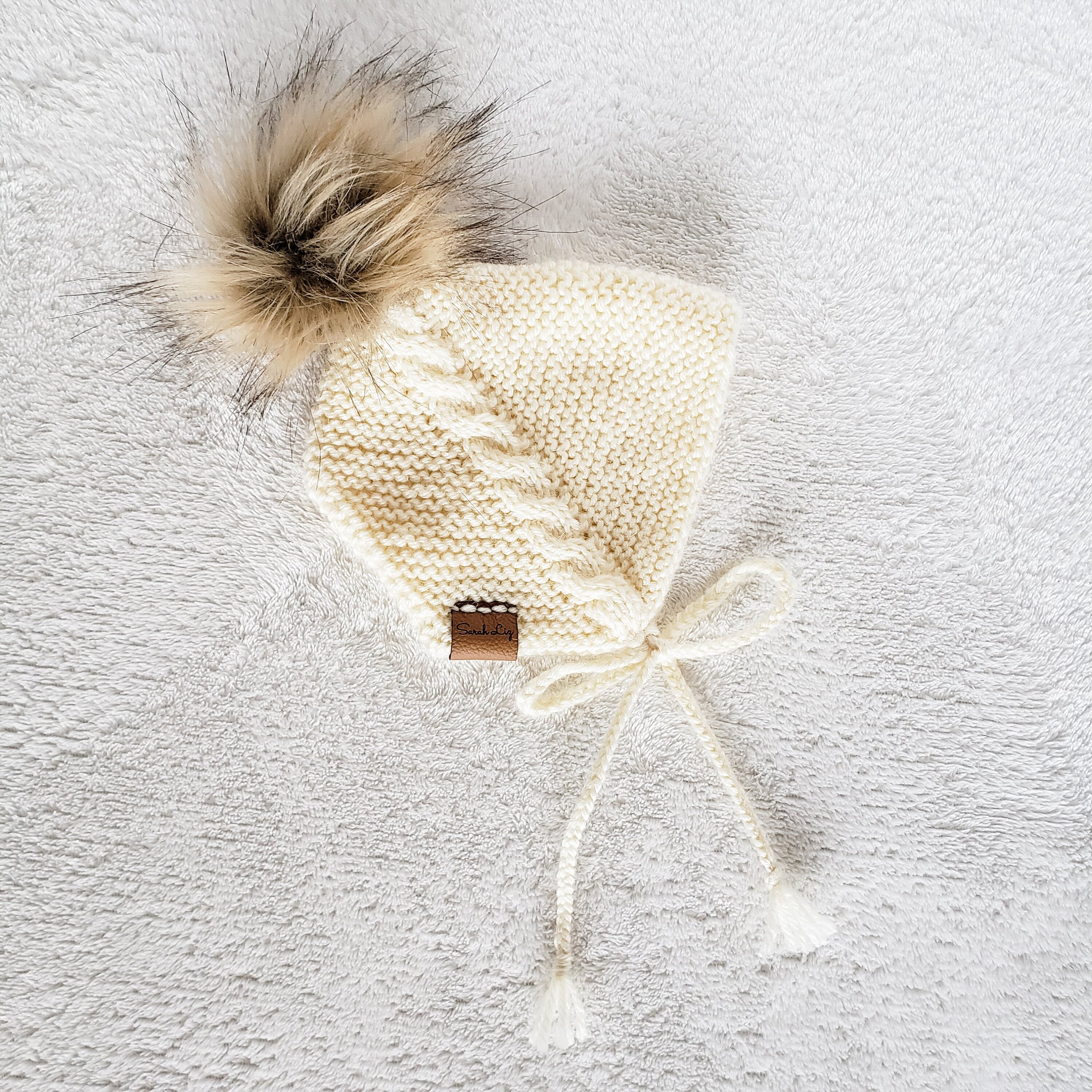 KNITTING PATTERN- Quinn Bonnet, Cable Knit Bonnet Pattern, Baby Bonnet ...