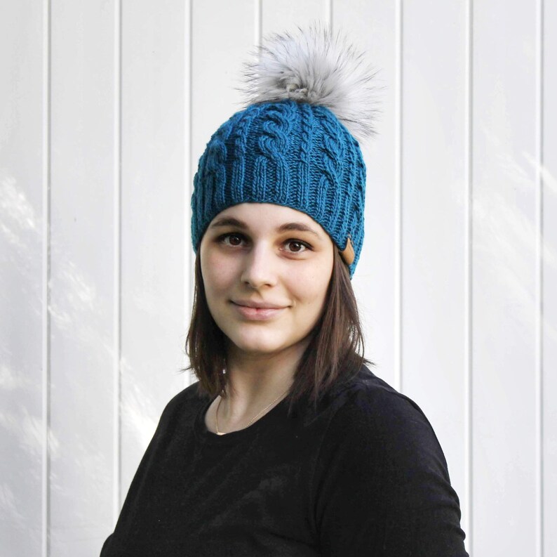 KNITTING PATTERN Nora Hat Cable Knit Hat Pattern - Etsy